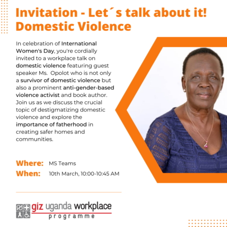 Workplace talk on “Domestic Violence” | GIZ Gender